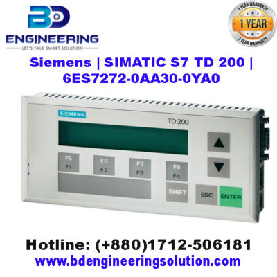 Siemens SIMATIC S7 TD 200 6ES7272-0AA30-0YA0 Text Display